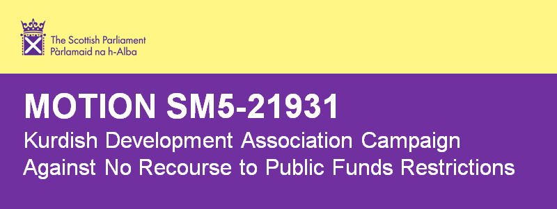 Bob Doris for Maryhill and Springburn - Motion: Kurdish Development ...